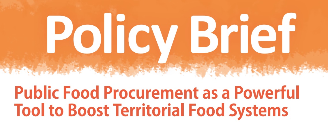 Policy Briefs: Leveraging Public Food Procurement to Boost Territorial ...